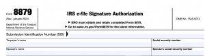 IRS Form 8879 Instructions - IRS e-file Signature Authorization