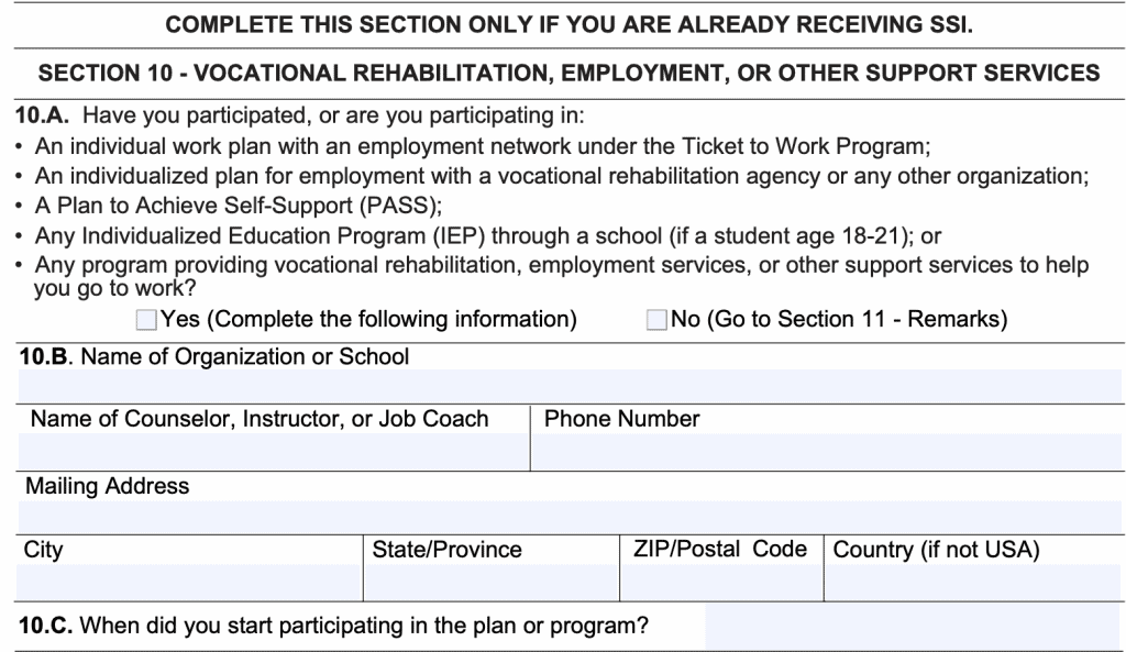 SSA Form 3368 How To Fill Out Your Disability Claim
