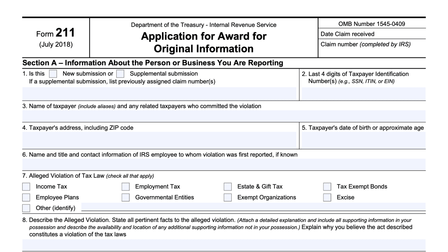 IRS Form 712 Instructions