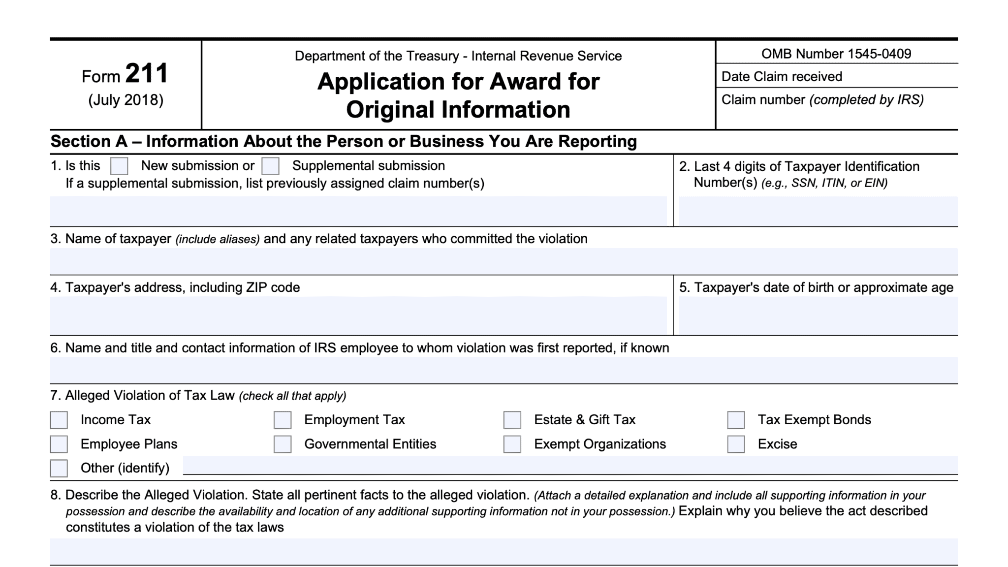 IRS Form 712 Instructions