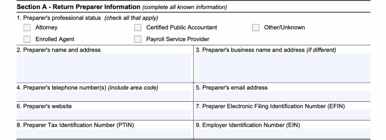 IRS Form 14157 Instructions - Tax Preparer Complaints