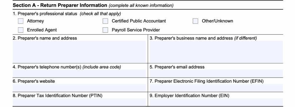 IRS Form 14157 Instructions - Tax Preparer Complaints