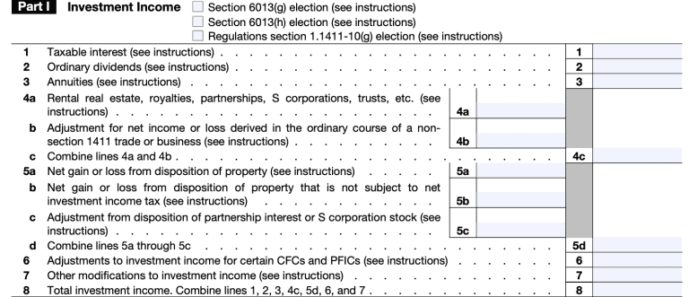 IRS Form 8960 Instructions - Guide to Net Investment Income Tax
