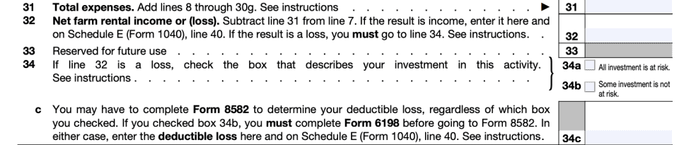 IRS Form 4835 Instructions - Farm Rental Income & Expenses