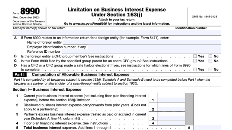 IRS Form 8697 Instructions - Interest Under the Look-Back Method