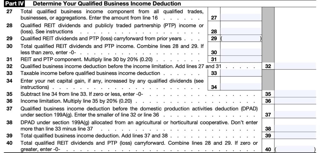 IRS Form 8995-A Instructions