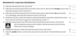 IRS Form 1116 Instructions - Claiming the Foreign Tax Credit