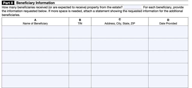 IRS Form 8971 Instructions - Reporting a Decedent's Property