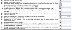 IRS Form 5695 Instructions - Residential Energy Credits