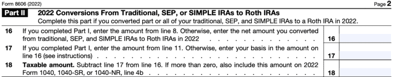 IRS Form 8606 Instructions - A Guide to Nondeductible IRAs