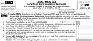 IRS Form 8853 Instructions - A Guide to Archer MSAs