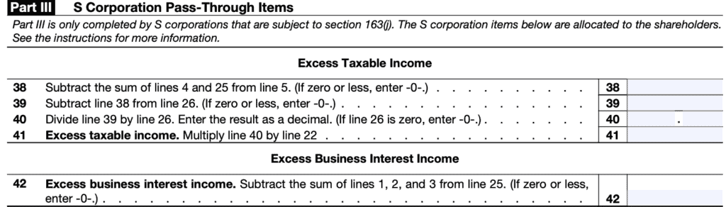 IRS Form 8990 Instructions - Business Interest Expense Limitation