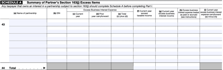 IRS Form 8990 Instructions - Business Interest Expense Limitation