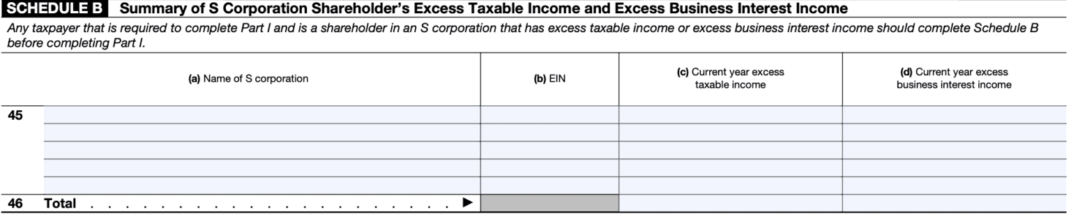 IRS Form 8990 Instructions - Business Interest Expense Limitation