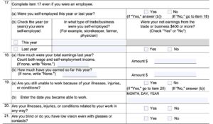 Form SSA 16 Instructions - Filing Your Disability Benefits Claim