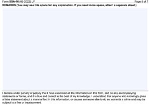 Form SSA 16 Instructions - Filing Your Disability Benefits Claim