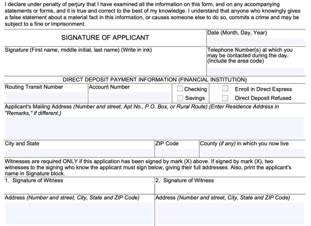 Form SSA 16 Instructions - Filing Your Disability Benefits Claim