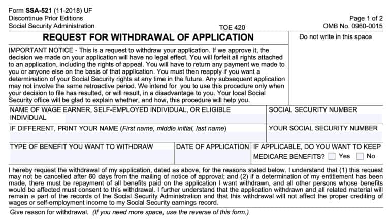 Form SSA 632-BK Instructions - Waiver of Overpayment Recovery