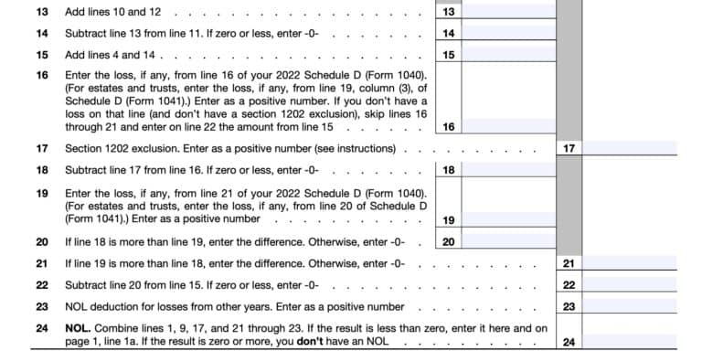 IRS Form 1045 Instructions - Applying For A Tentative Refund