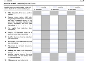 IRS Form 1045 Instructions - Applying For A Tentative Refund