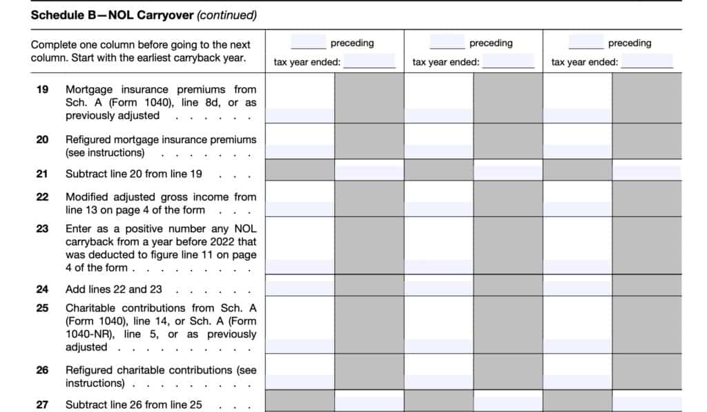IRS Form 1045 Instructions - Applying For A Tentative Refund