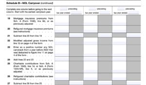 IRS Form 1045 Instructions - Applying For A Tentative Refund