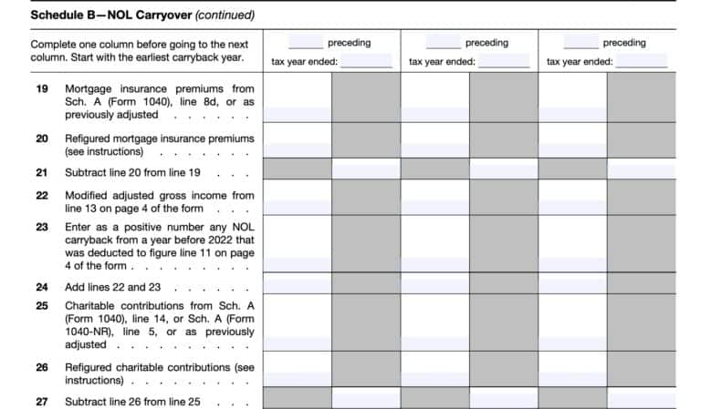 IRS Form 1045 Instructions - Applying For A Tentative Refund
