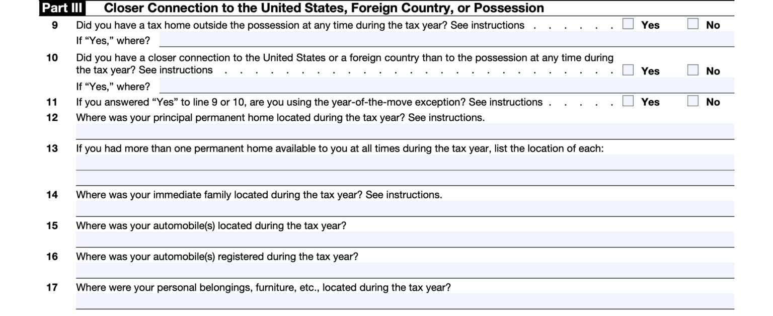 IRS Form 8898 Instructions - U.S. Territory Bona Fide Residence
