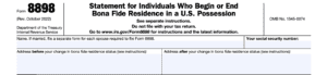 IRS Form 8898 Instructions - U.S. Territory Bona Fide Residence