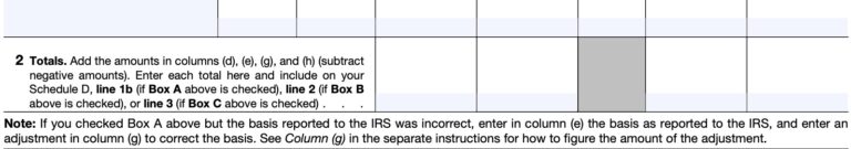 IRS Form 8949 Instructions - Sales & Dispositions of Capital Assets