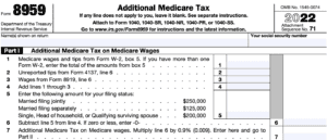 IRS Form 8959 Instructions - Guide To Additional Medicare Tax