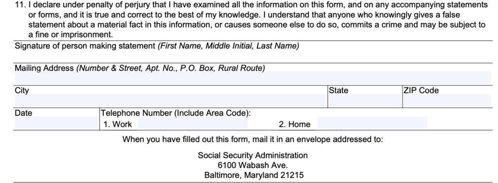 Form SSA-7008 Instructions: Updating Your Social Security Record