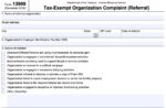 IRS Form 13909 Instructions - Tax-Exempt Organization Complaint
