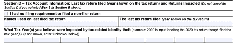 IRS Form 14039 Instructions - Your Identity Theft Affidavit