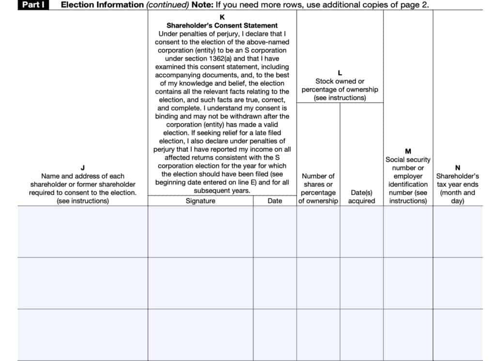 IRS Form 2553 Instructions - Electing S Corporation Status