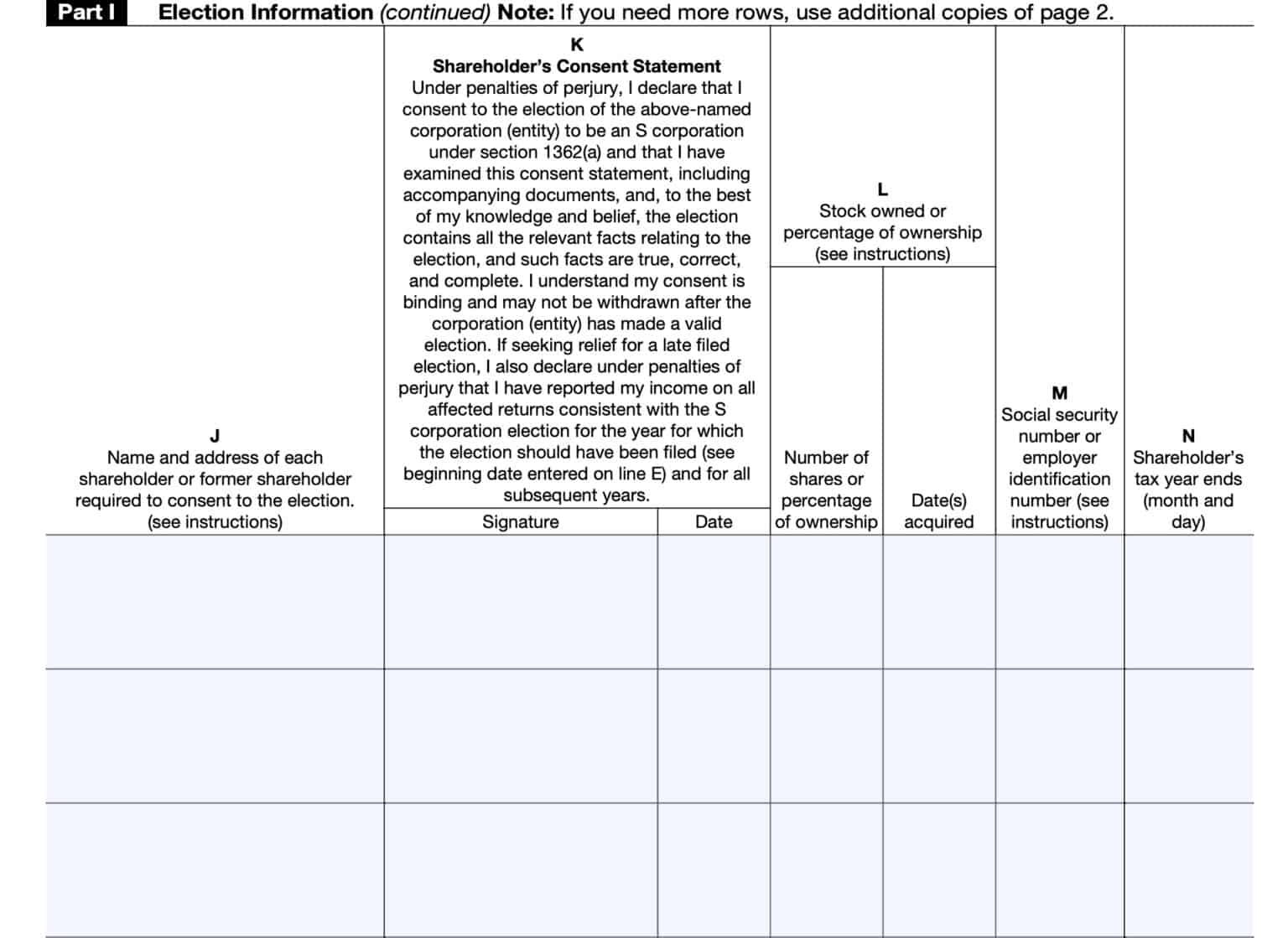 IRS Form 2553 Instructions - Electing S Corporation Status