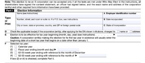 IRS Form 2553 Instructions - Electing S Corporation Status