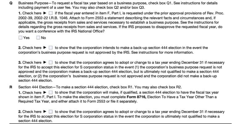 IRS Form 2553 Instructions - Electing S Corporation Status