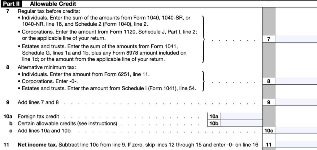IRS Form 3800 Instructions - General Business Credit