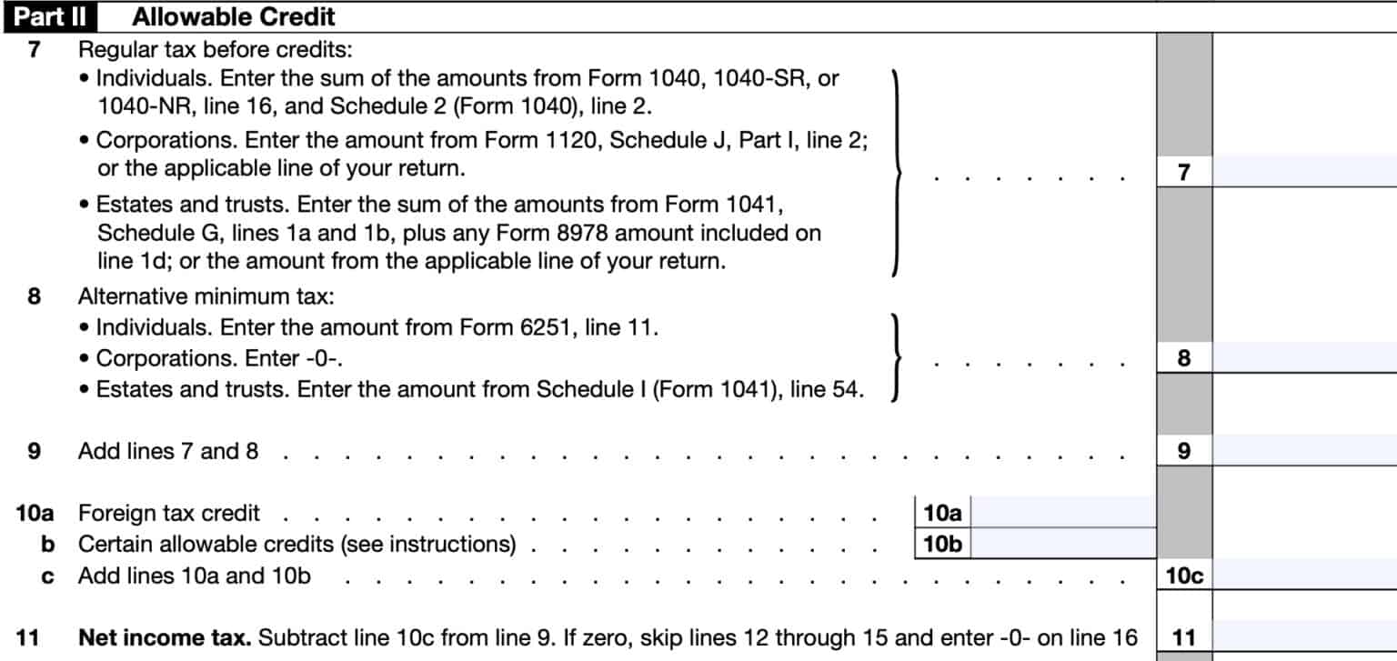 IRS Form 3800 Instructions - General Business Credit