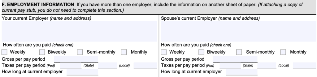 IRS Form 433-F Instructions - The Collection Information Statement