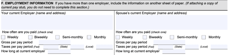IRS Form 433-F Instructions - The Collection Information Statement