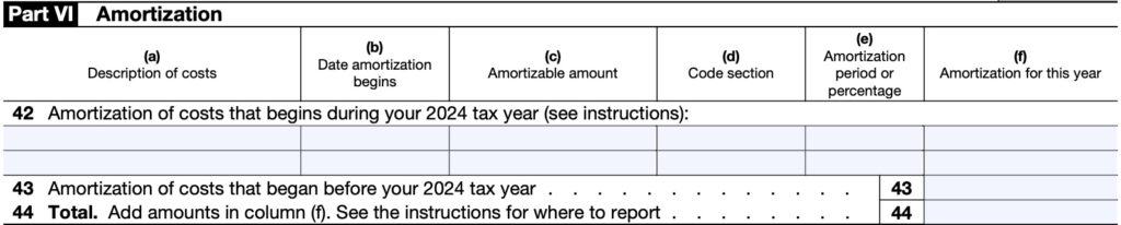 IRS Form 4562 Instructions - Depreciation & Amortization