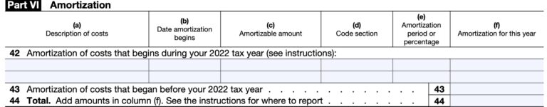 IRS Form 4562 Instructions - Depreciation & Amortization