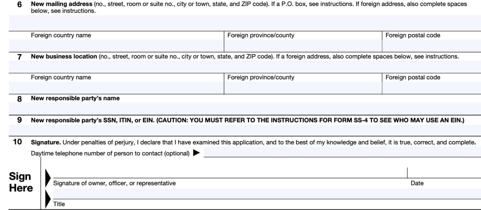 IRS Form 8822-B Instructions - Change of Address or Party