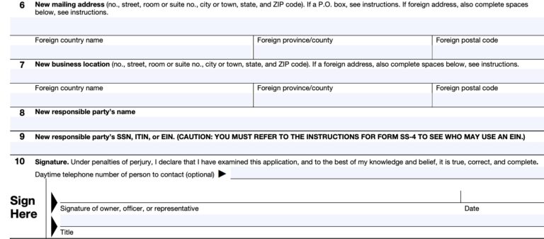 IRS Form 8822-B Instructions - Change of Address or Party