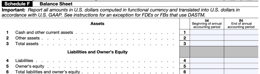 IRS Form 8858 Instructions - Information Return for FDEs & FBs