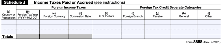 IRS Form 8858 Instructions - Information Return for FDEs & FBs