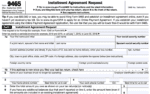 IRS Form 9465 Instructions - Your Installment Agreement Request
