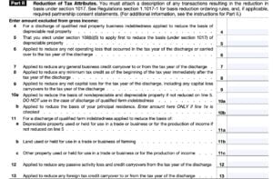 IRS Form 982 Instructions - Discharge of Indebtedness